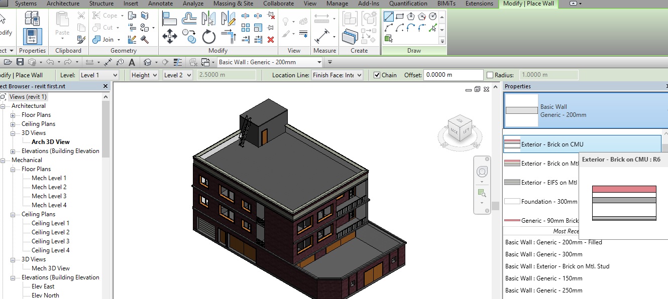 آشنایی با Revit Architecture